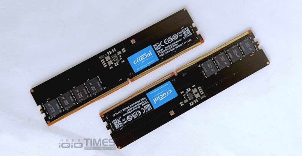 正Micron官方原廠、雙平台適用，Crucial DDR5-5200 32GB Kit(16GBx2) UDIMM記憶體開箱 ...