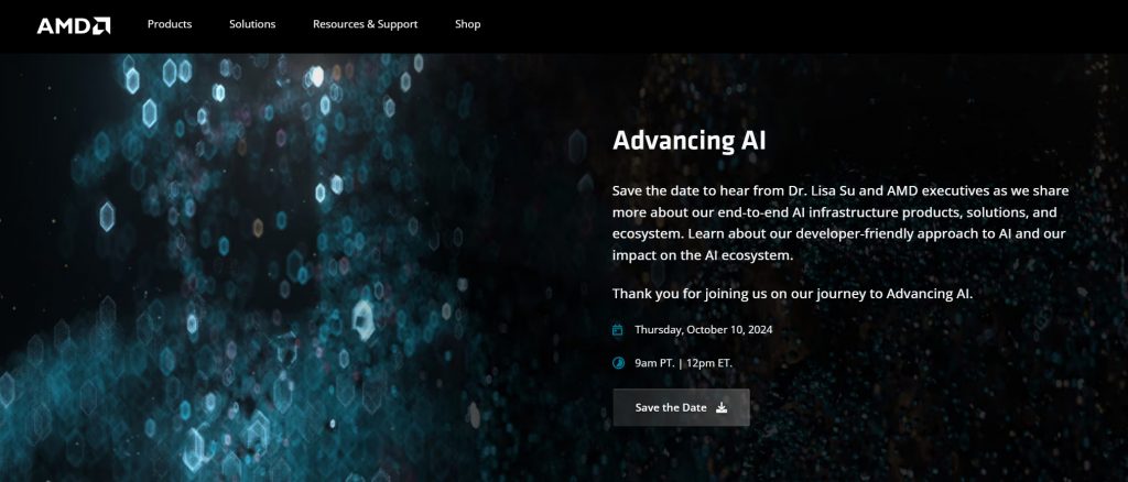 AMD Advancing AI 2024將重點展示新一代Instinct與EPYC處理器以及不斷擴大的解決方案產業體系 ...