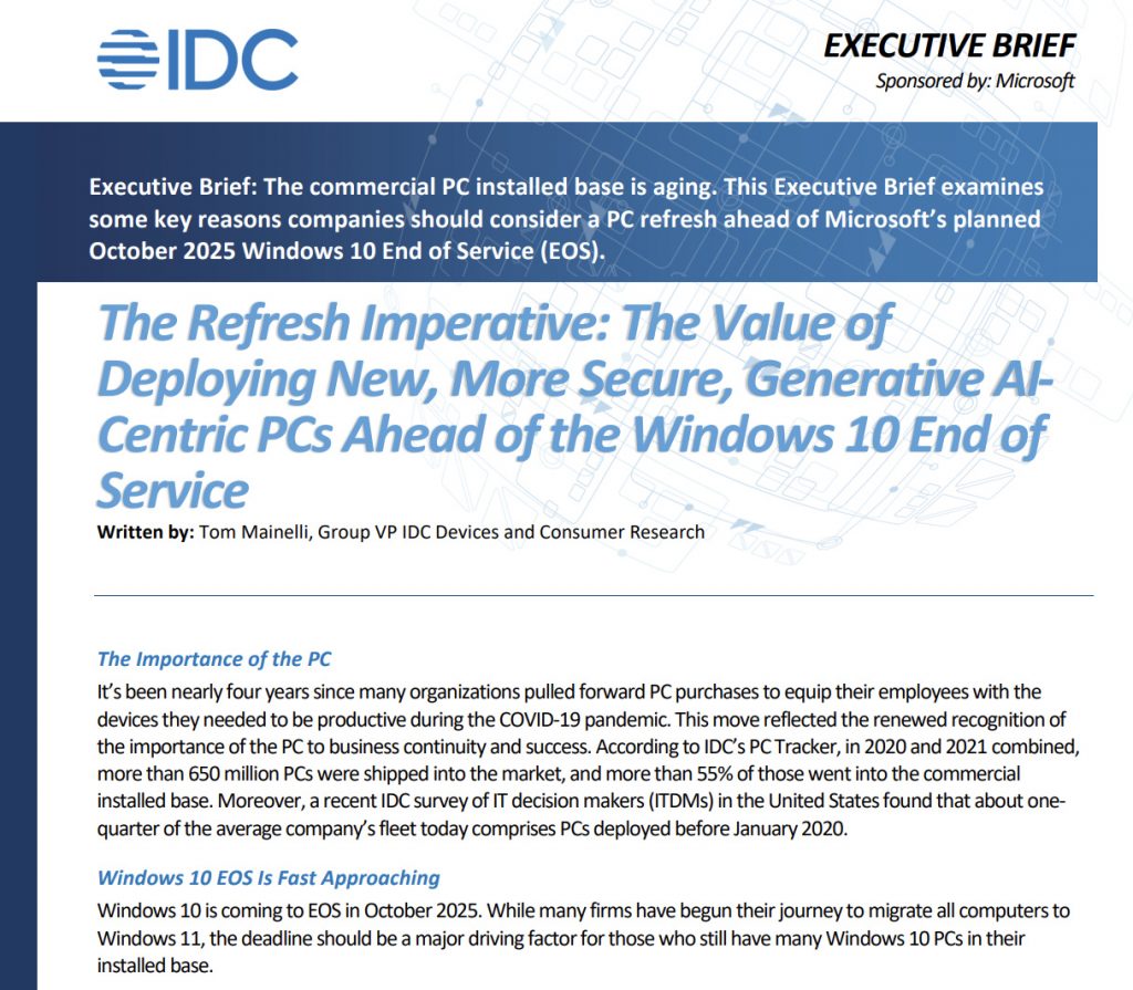 Windows 10 EOS即將到來，企業轉型Windows 11與商用電腦全面升級的因應之道 - ioioTimes 科技世代