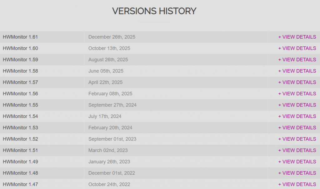 HWMonitor更新v1.61版本，支援AMD Zen 6行動版與Ryzen 7 9850X3D辨識、Intel Arrow Lake ...